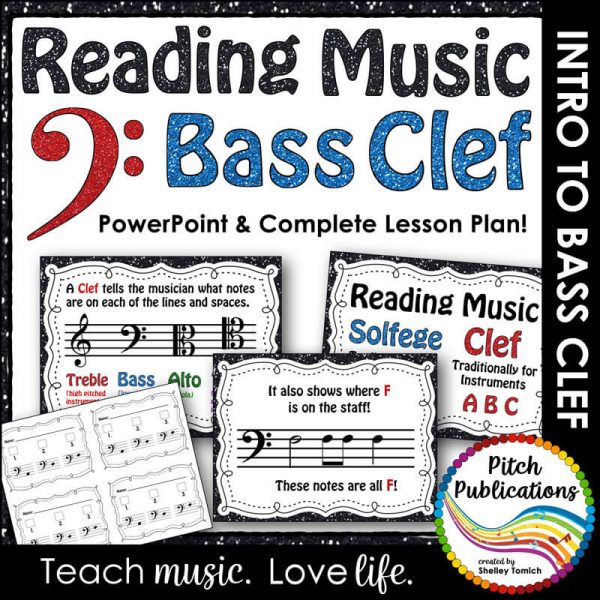 Bass Clef - Reading Music -PowerPoint Presentation & Exit Ticket-Lesson ...