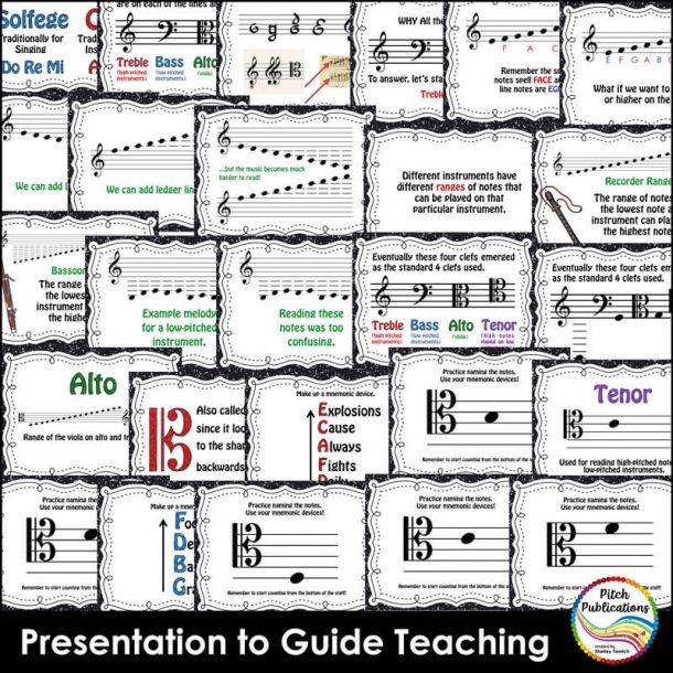C Clef (Alto Clef and Tenor Clef) Presentation & Exit Ticket-Lesson Plan