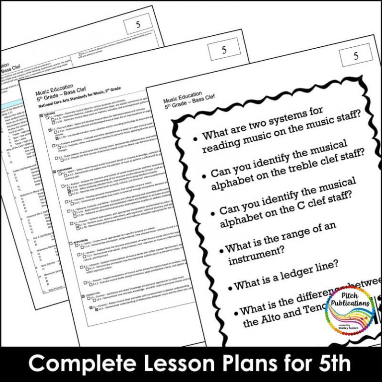 C Clef (Alto Clef and Tenor Clef) Presentation & Exit Ticket-Lesson Plan