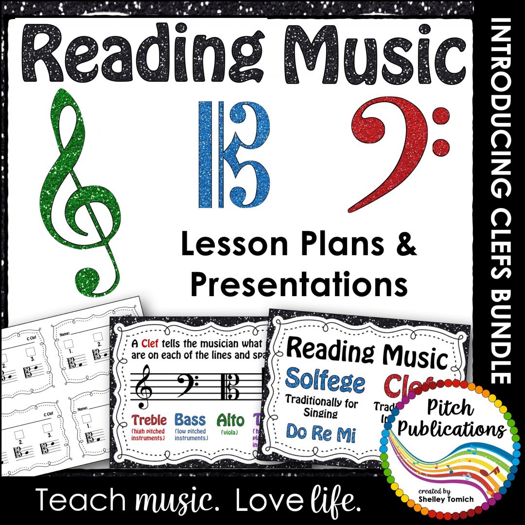 Introducing Clefs - Treble Clef, Bass Clef, Alto Clef, and Tenor Clef ...