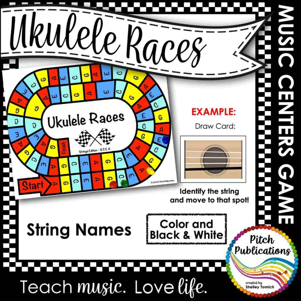 Ukulele Activities Megabundle for Centers, Subplans, Early Finishers